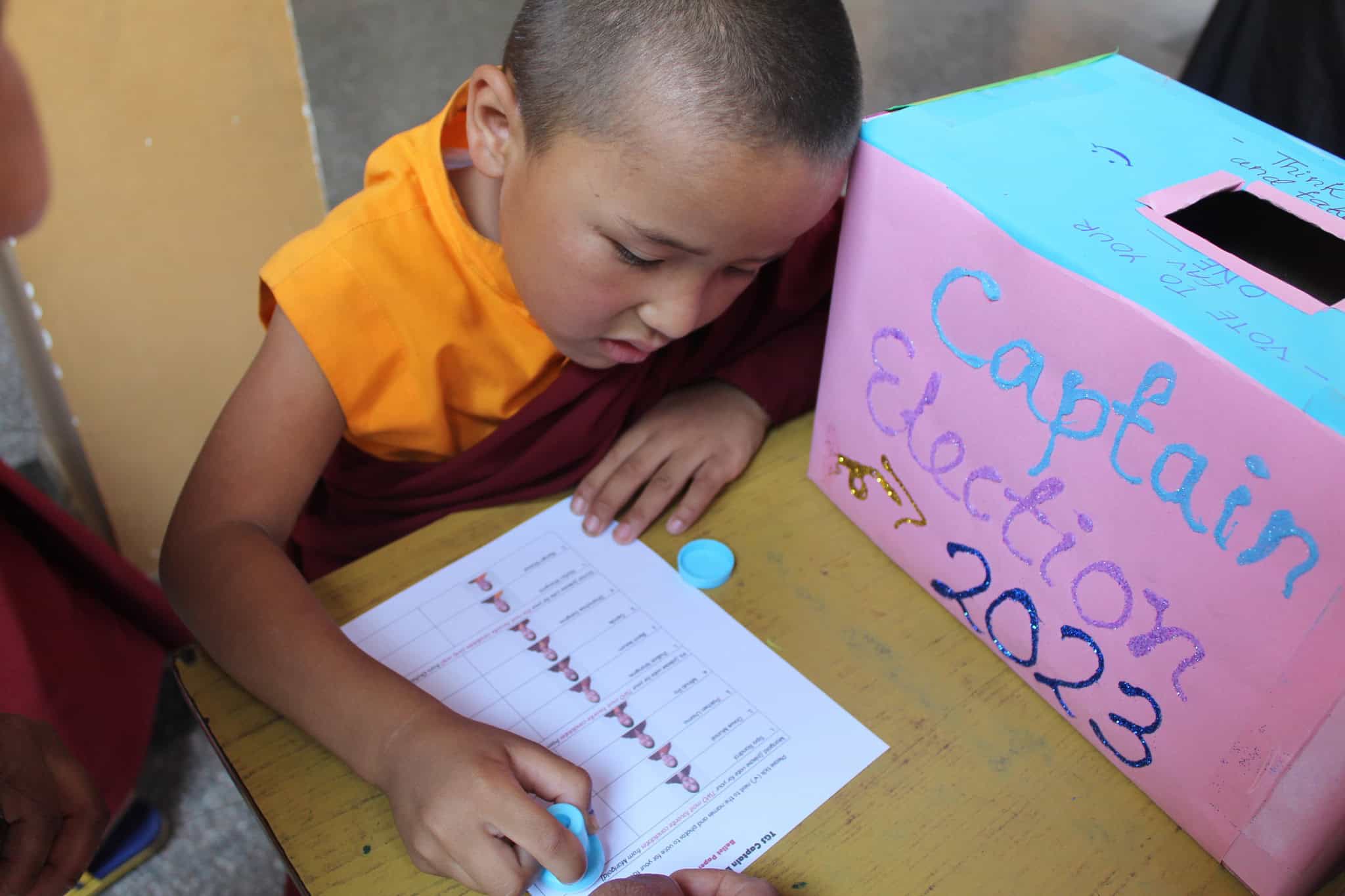 School Captain Elections at TGS - Tsoknyi Nuns