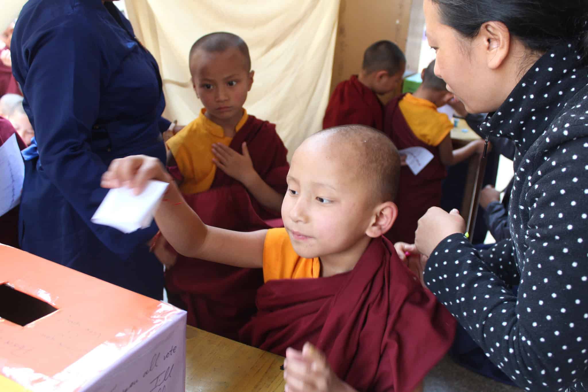 School Captain Elections at TGS - Tsoknyi Nuns